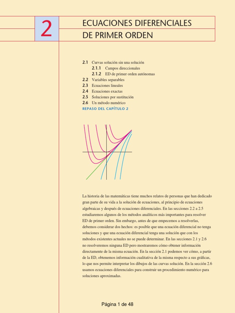 Ecuaciones Diferenciales de Primer Orden 2022-0 | PDF | Ecuaciones ...