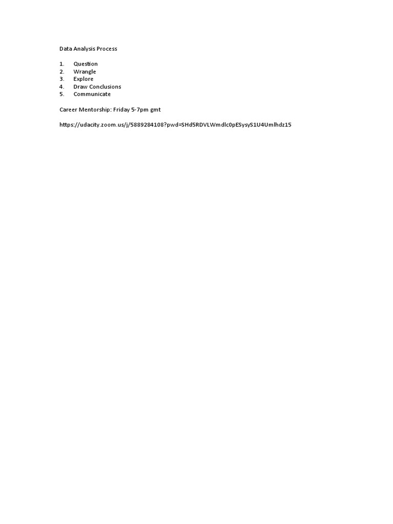 Data Analysis Process | PDF