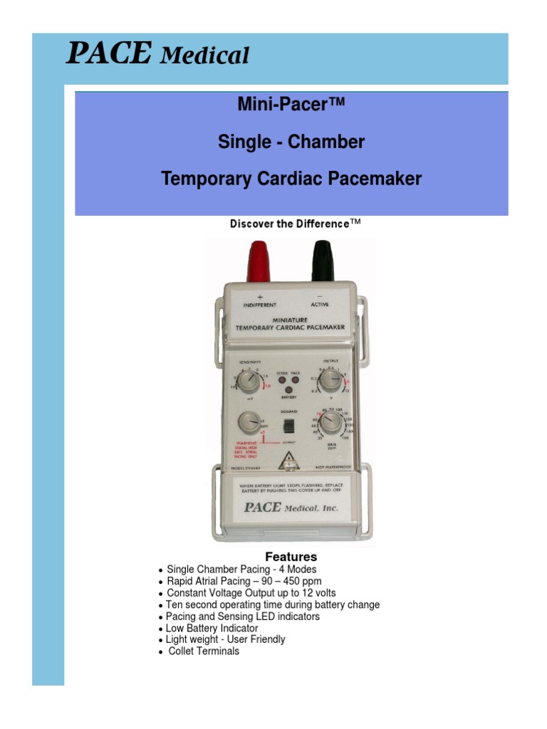 Pace Medical Ev4543 Pacemaker Maker | PDF