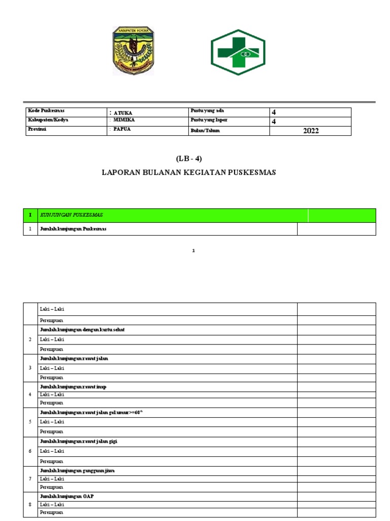 LB 4 Puskesmas | PDF