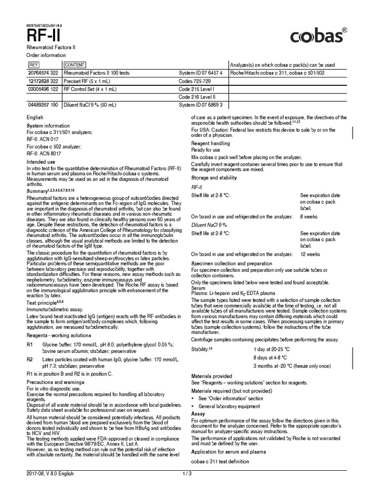 Rf-Ii Inserto | PDF | Medical Specialties | Clinical Medicine