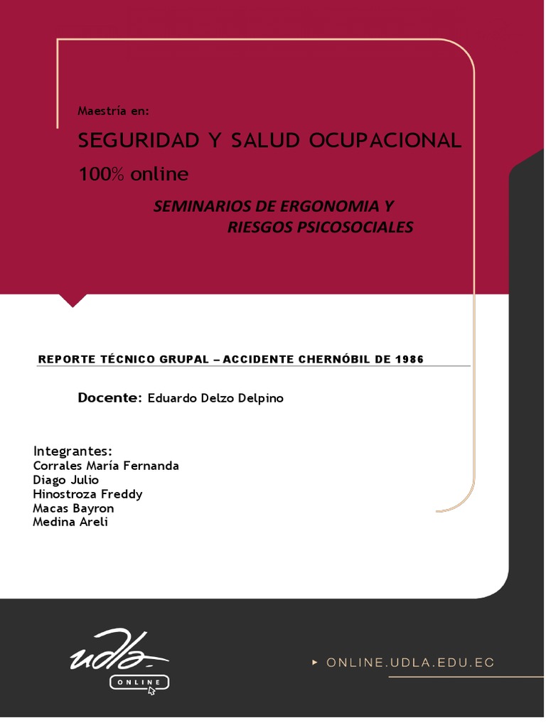 Reporte Tecnico Grupal | PDF | Desastre de Chernobyl | Planta de energía nuclear