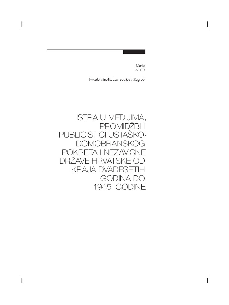 Jareb - NDH I Istra | PDF