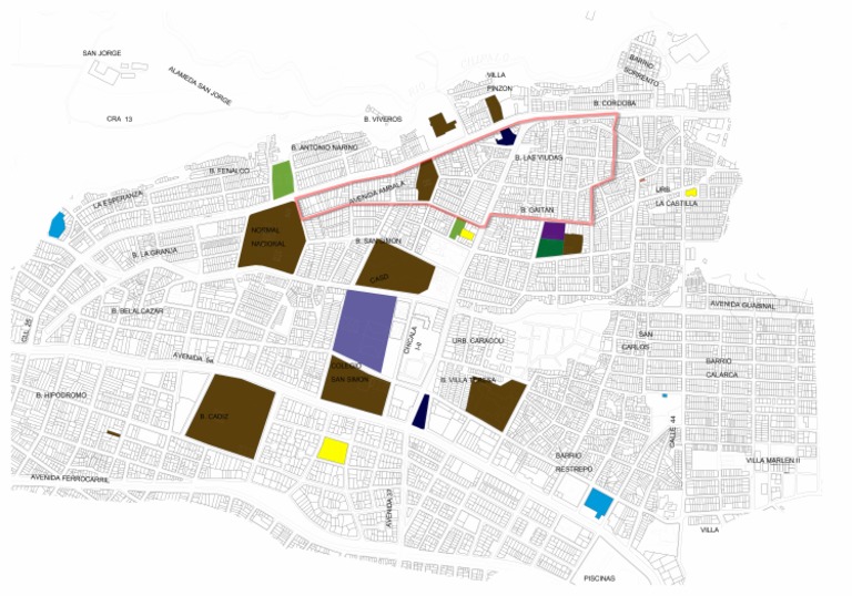 Plano Escala Macro Equipamientos | PDF