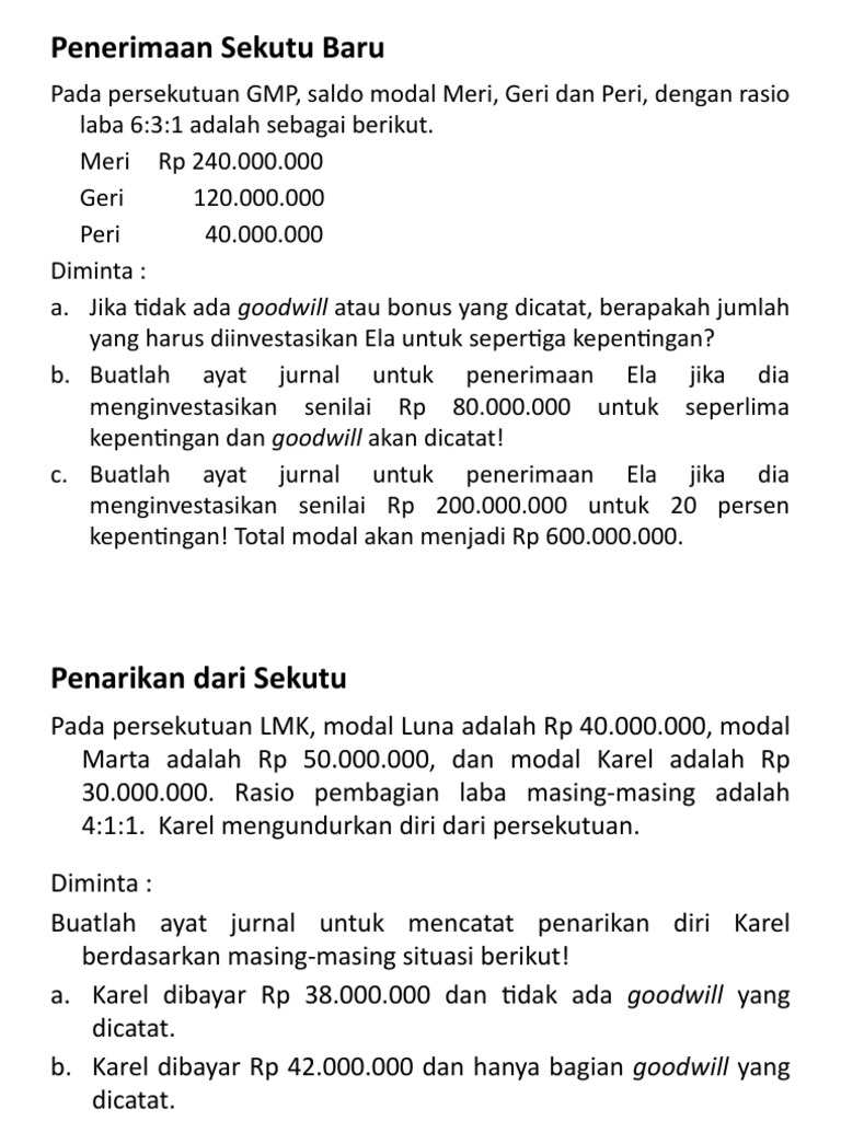 Soal Penerimaan Sekutu Baru | PDF
