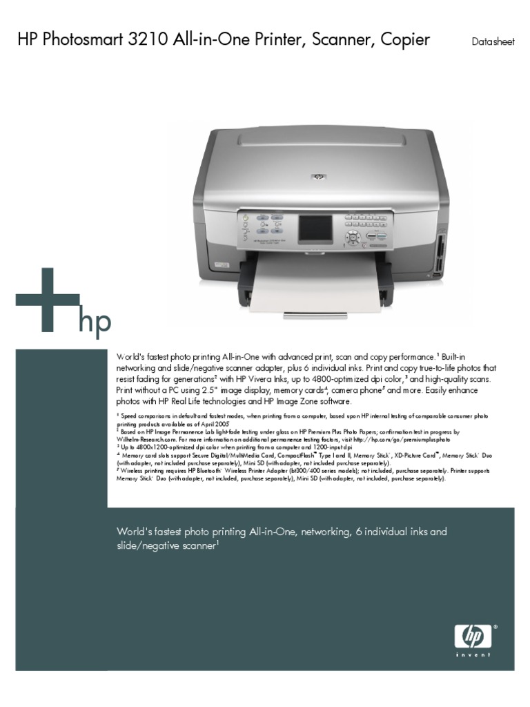 HP Photo Smart Printer Copier Manual | PDF | Image Scanner | Hewlett ...