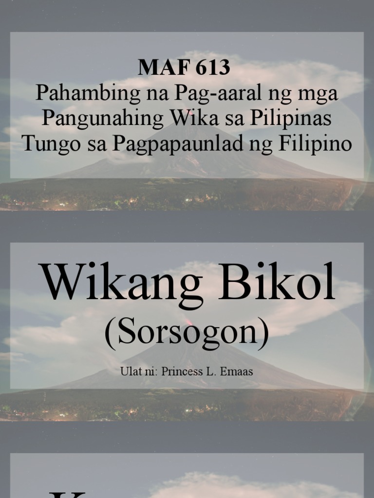 Emaas Wikangbikol | PDF