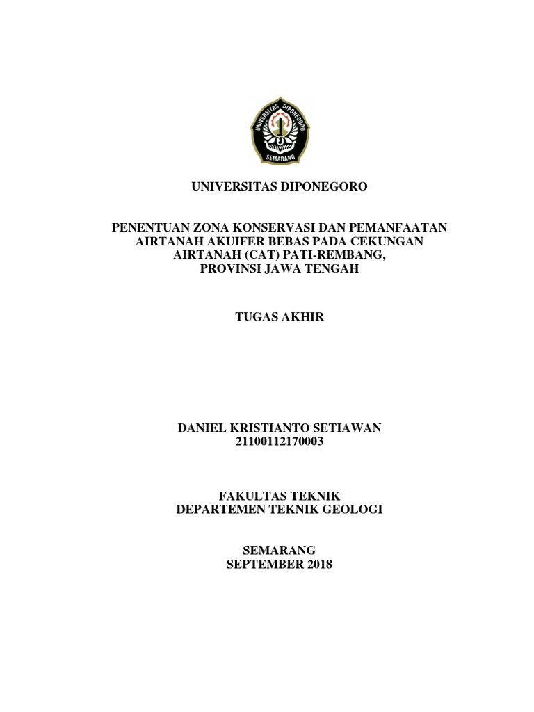 Daniel Kristianto Setiawan 21100112170003 2018 Judul | PDF