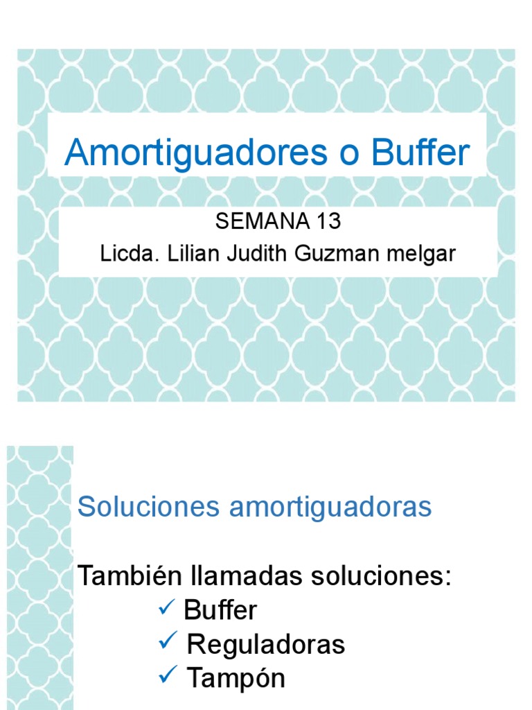 Soluciones Buffer | PDF