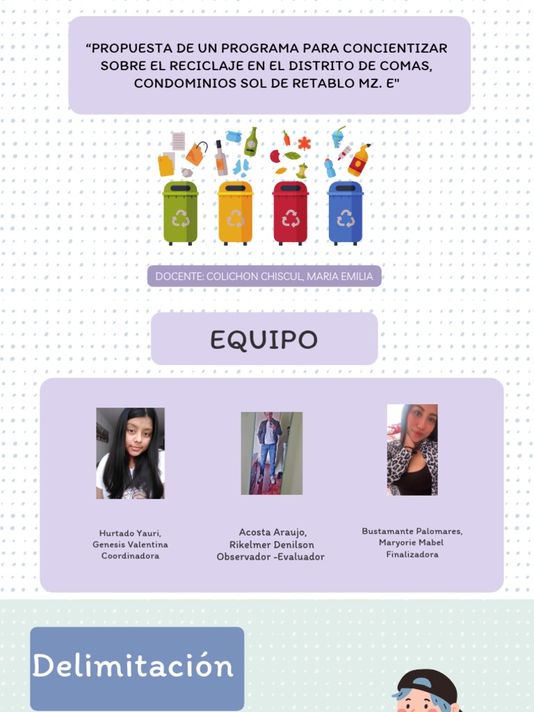 Proyecto Sobre El Reciclaje Pdf Residuos Sustentabilidad