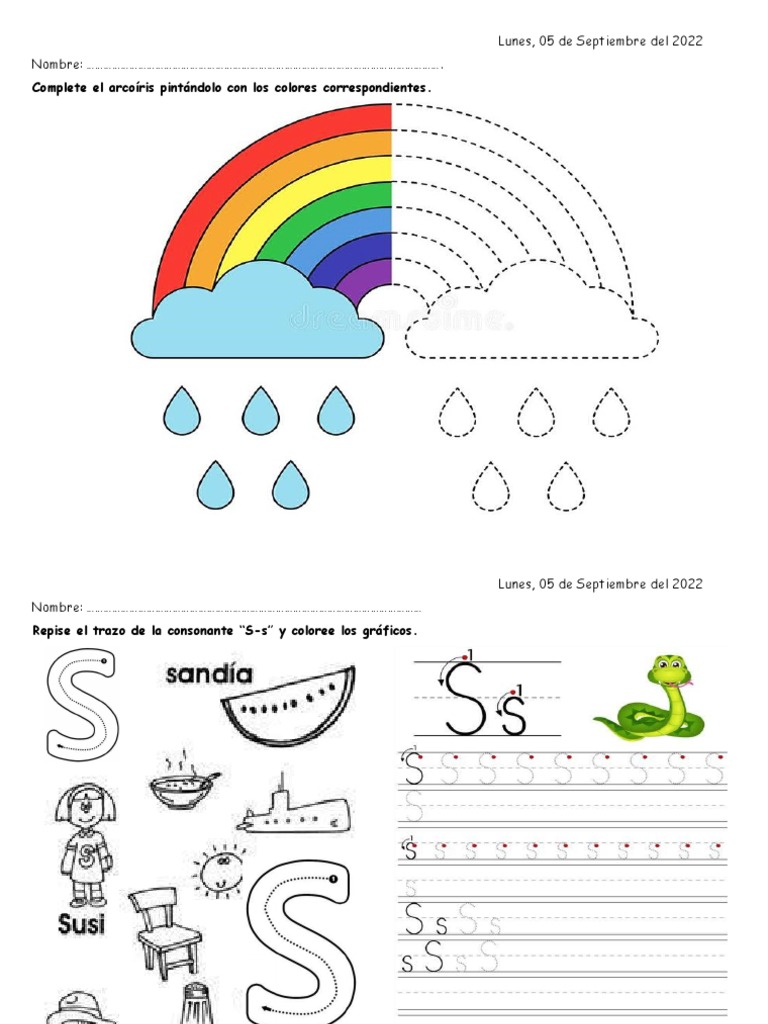 17.actividades Preparatoria-Los Colores Del Arcoiris | PDF | Hogar ...