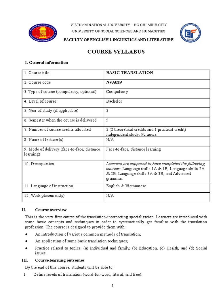 DTI- BASIC TRANSLATION [1- 2021].docx (2) | PDF | Translations | Rubric ...