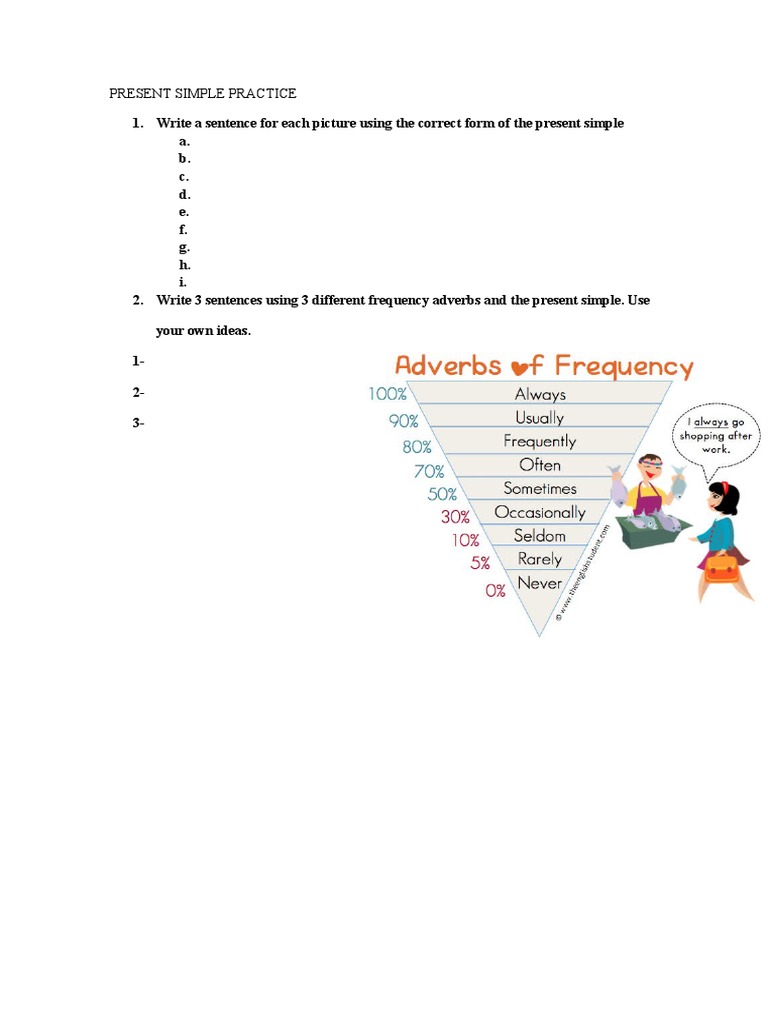 Present Simple Practice | PDF