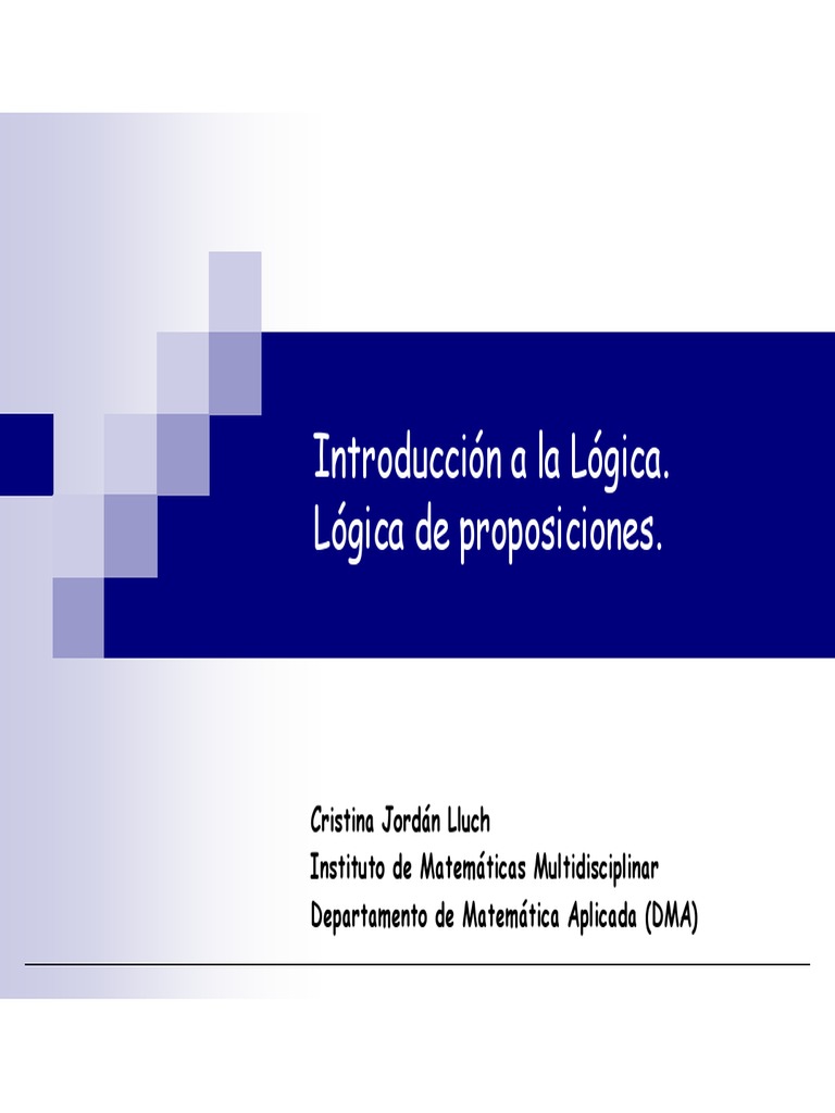 Logica Proposiciones - 1 - Modo de Compatibilidad | PDF | Proposición | Inferencia