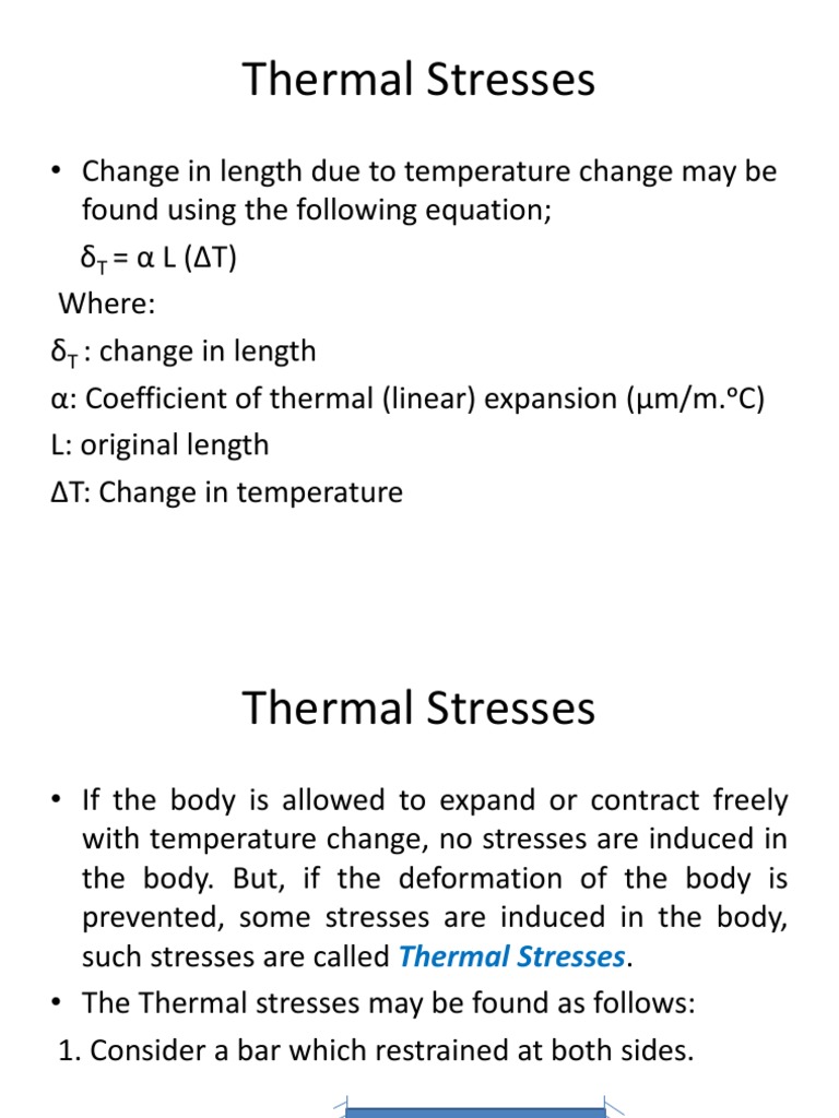 Thermal Stresses | PDF | Thermal Expansion | Stress (Mechanics)