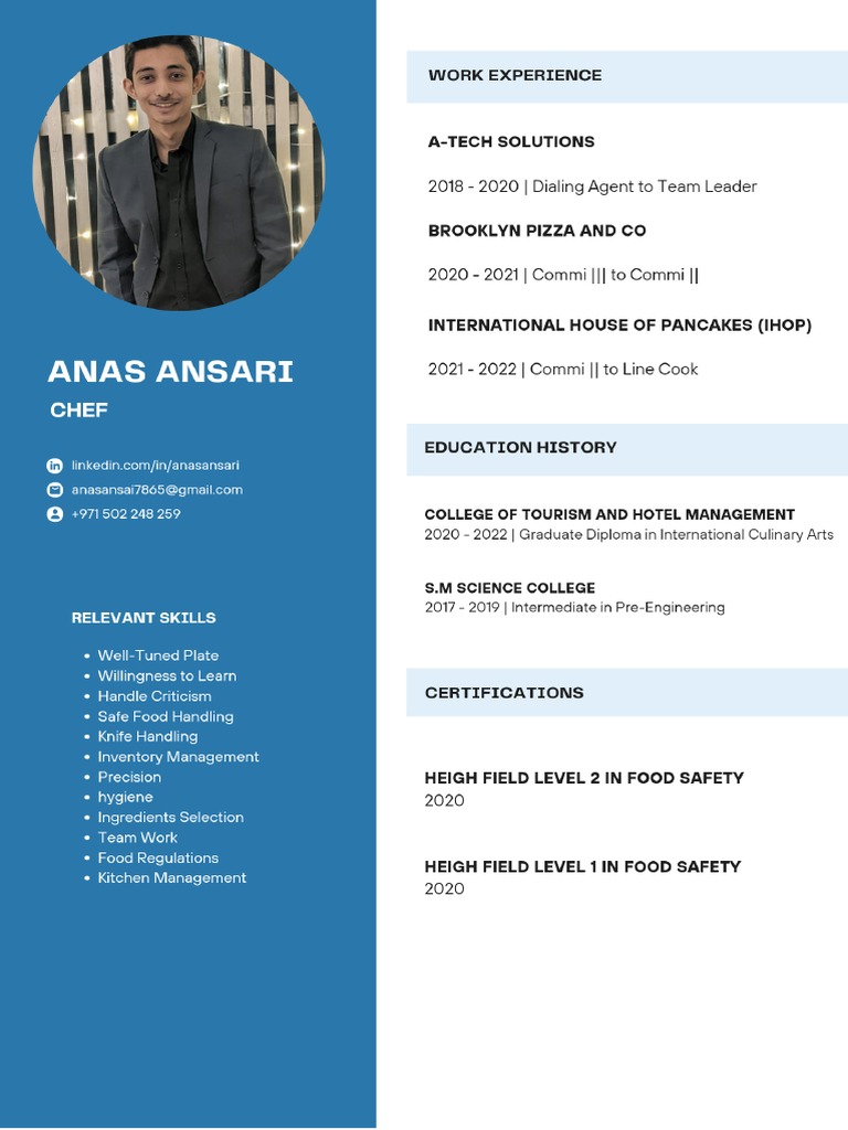 Muhammad Anas Ansari Resume | PDF