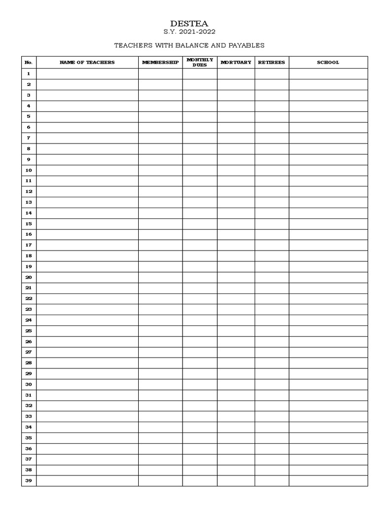 Destea Template Pataas | PDF