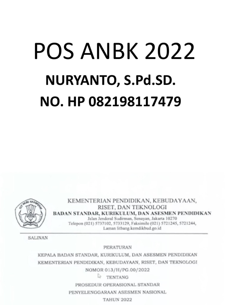 Pos Anbk 2022 Nur | PDF