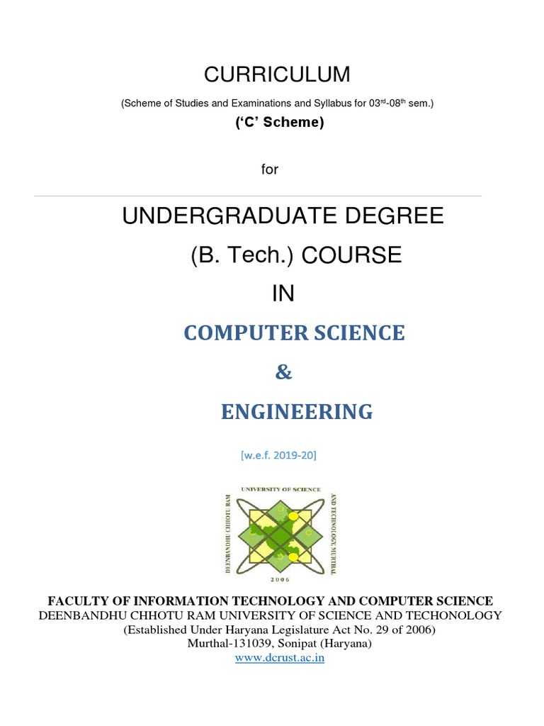 B.Tech - CSE 3-8 Sem AC 15 14.08.2020 | PDF | Central Processing Unit | Input/Output