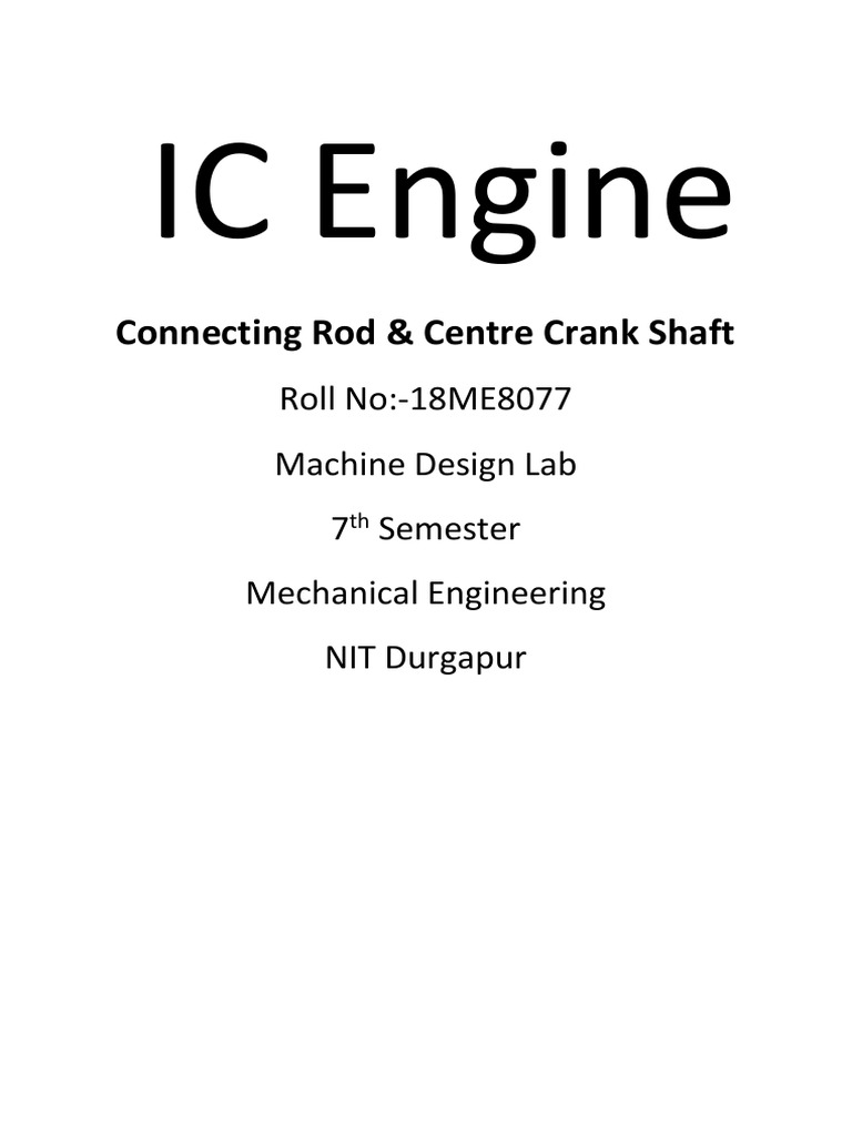 IC Engine | PDF