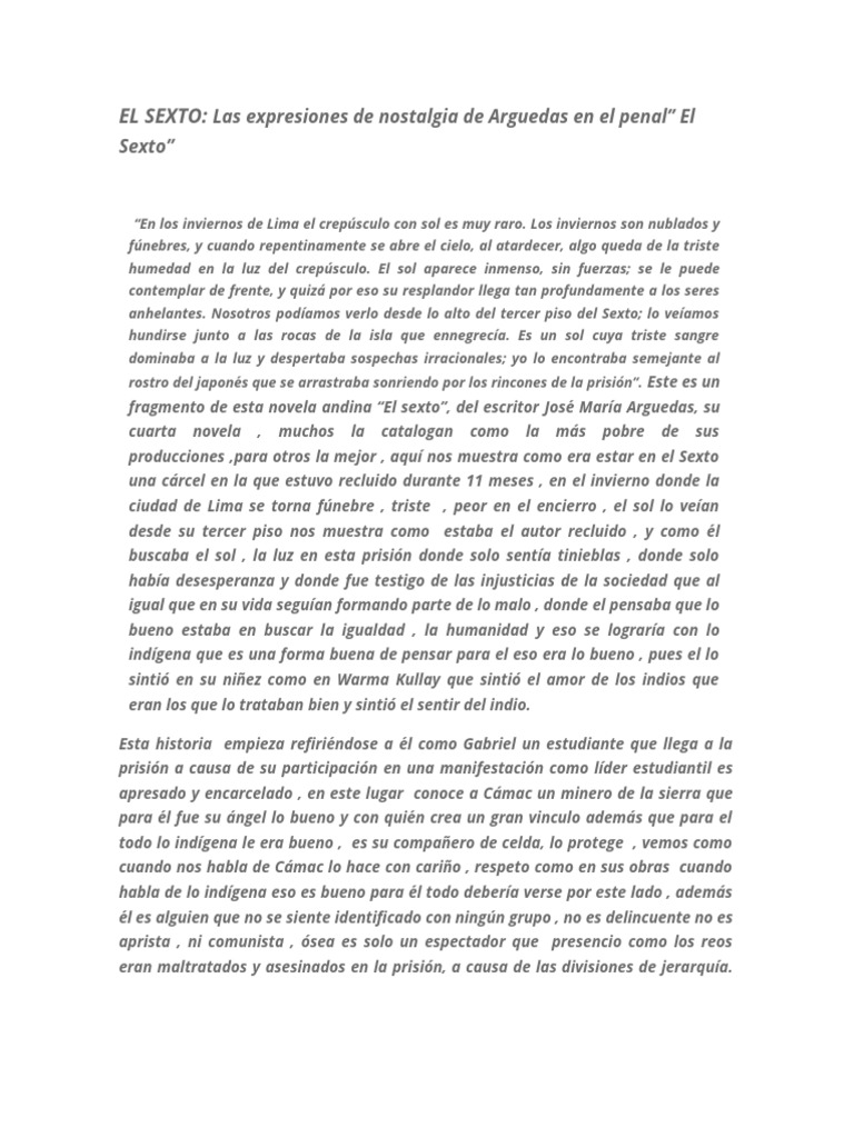 EL SEXTo Aa | PDF | Prisión