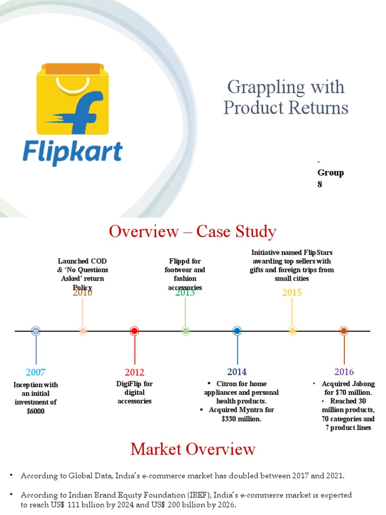 Case Study - Flipkart | Download Free PDF | E Commerce | Market (Economics)