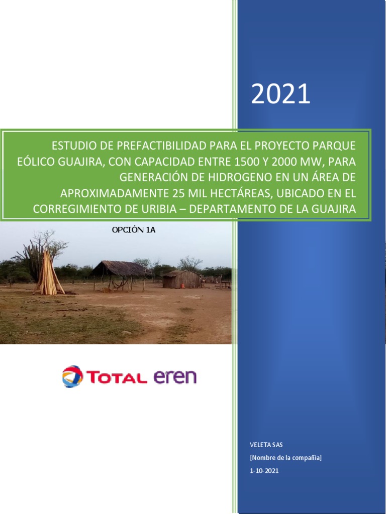 1A ESTUDIO DE PREFACTIBILIDAD - Uribia La Guajira | PDF | Colombia | Entorno natural