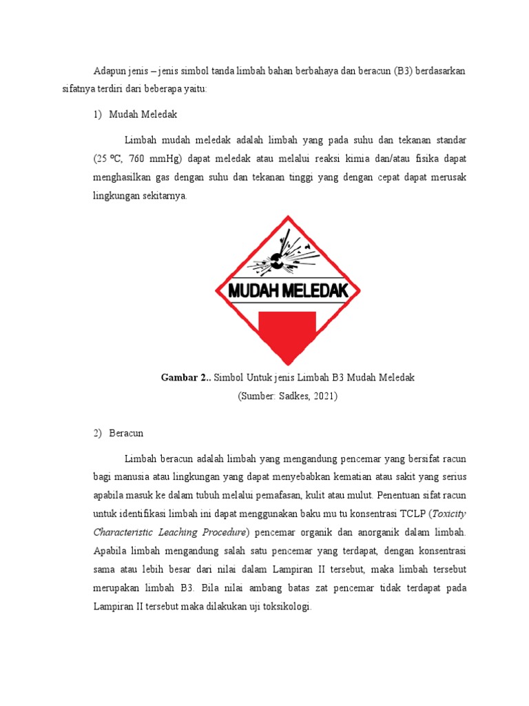 Simbol Limbah B3 dan Jenisnya | PDF