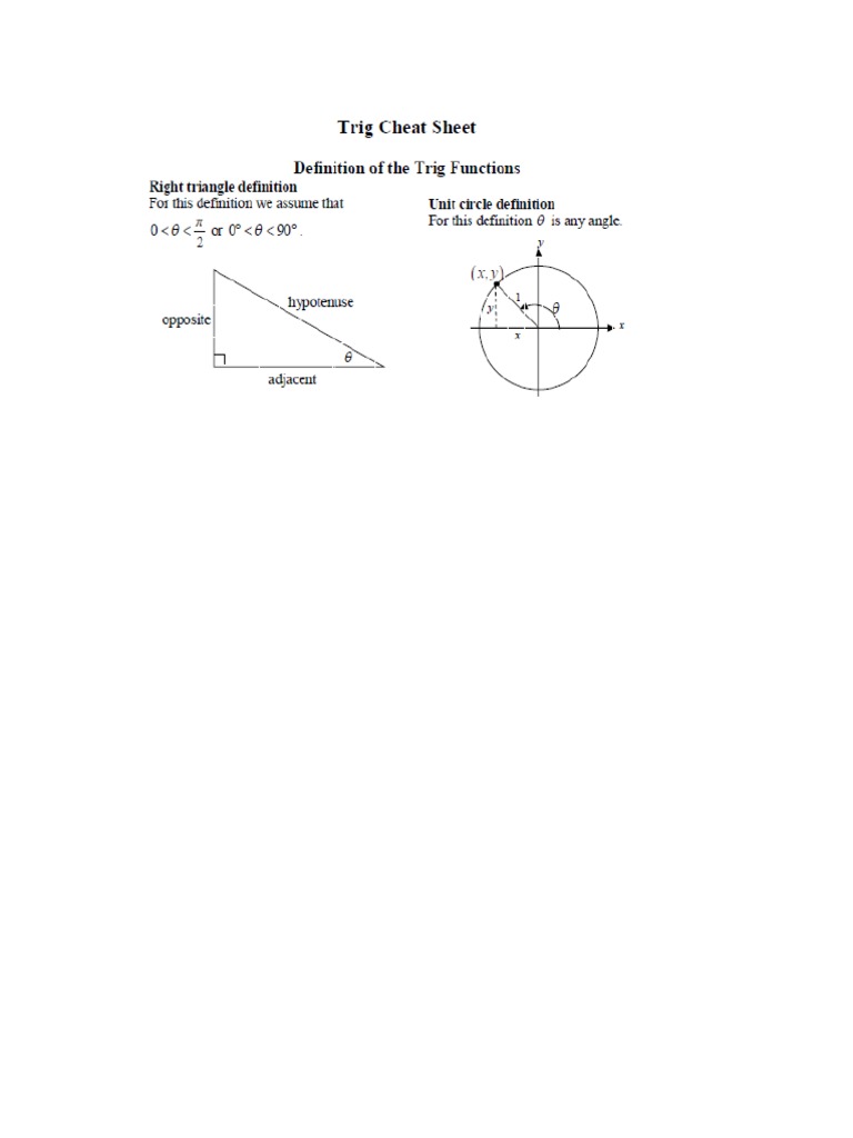 Trig | PDF