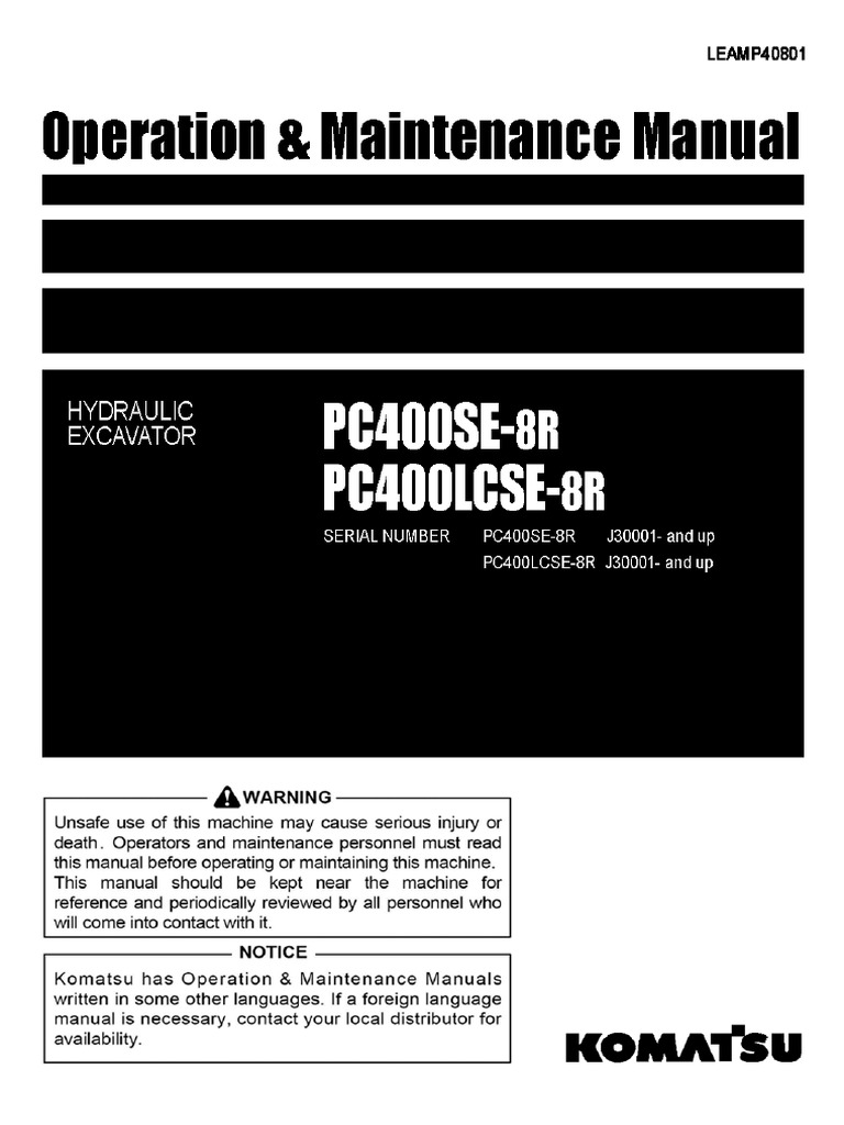 Omm Pc400 8r | PDF | Safety | Fires