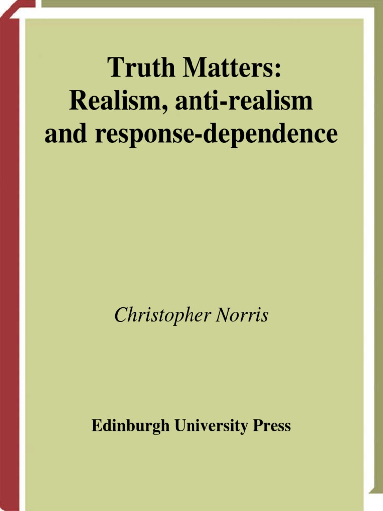 Christopher Norris Truth Matters 2002 | PDF | Truth | Epistemology