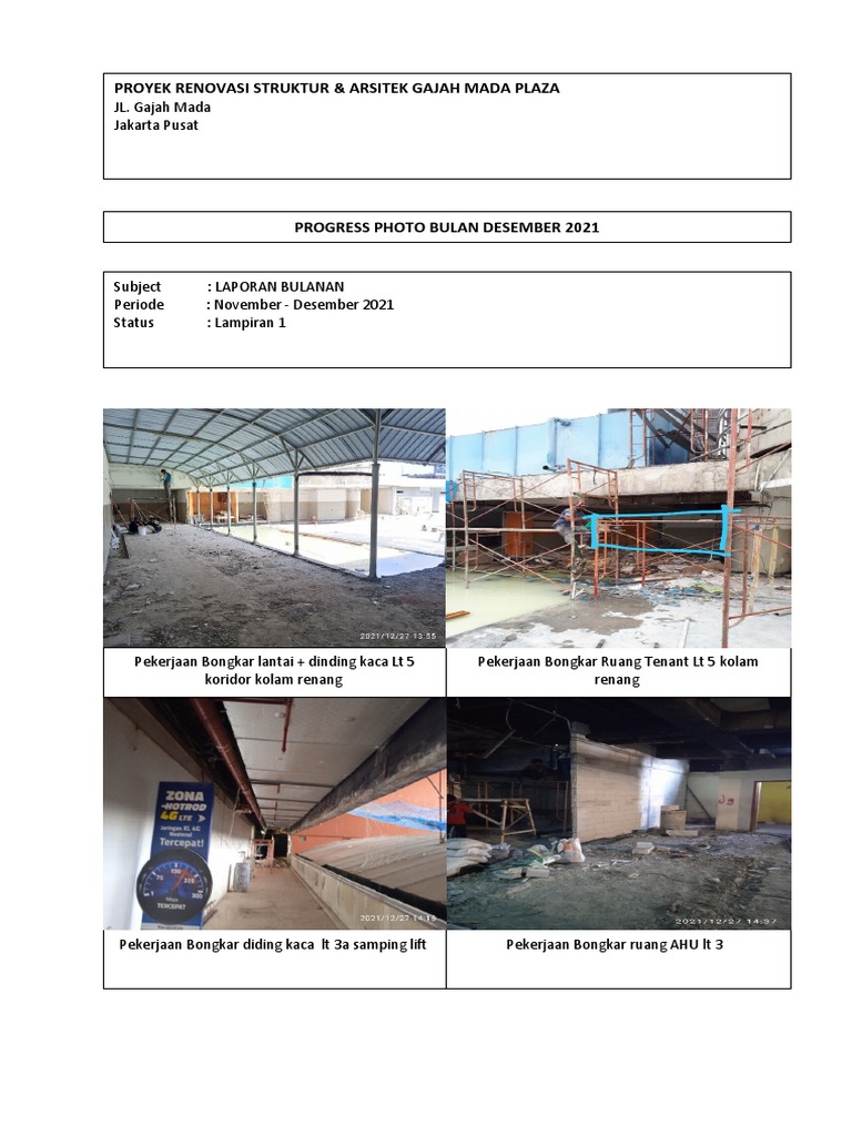 Lampiran Foto Progress Januari 22 | PDF | Griya & Taman