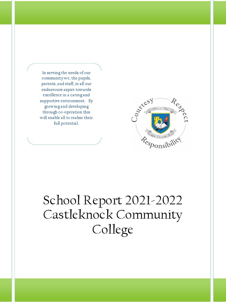 CCC School Report 2021-2022 | PDF | Teaching Method | Educational Assessment