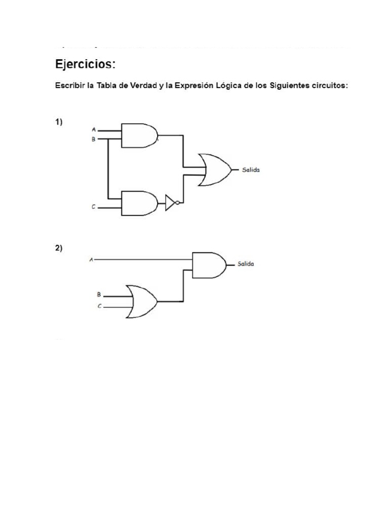 Tarea Ejercicios Expresiones Logicas | PDF