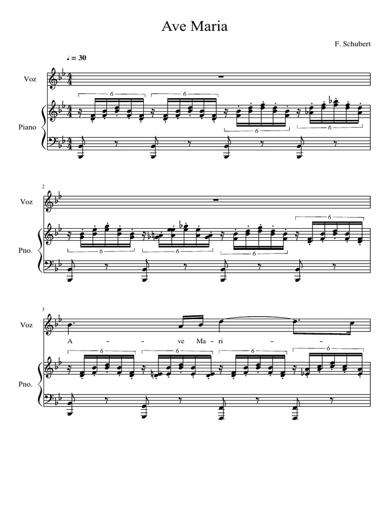 09-Ave - Maria - Schubert - Presentación Ramo | PDF