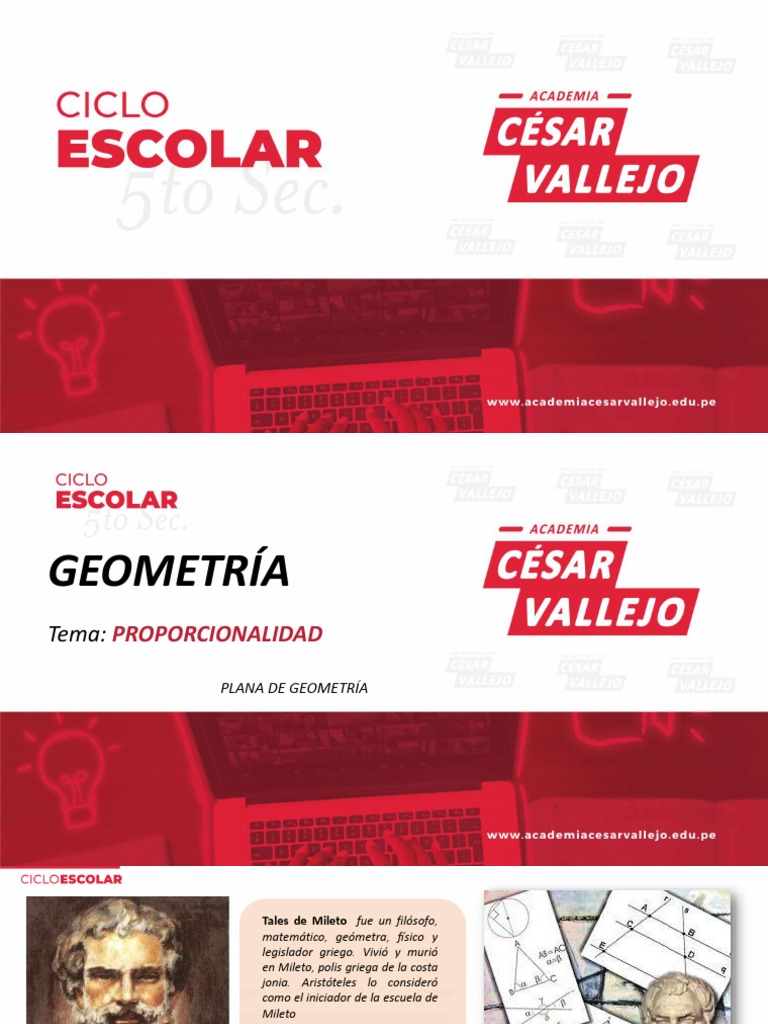 Escolar 5° Geometría - Semana 1 | PDF | Geometría | Matemáticas
