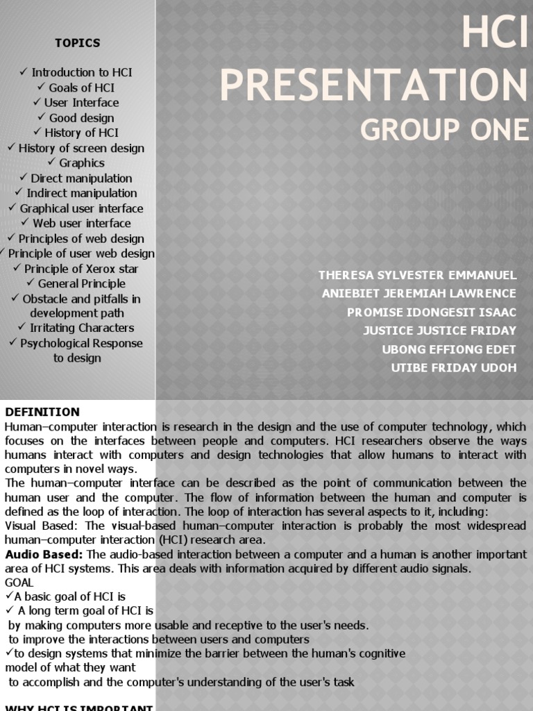 Exploring the Foundations and Evolution of Human-Computer Interaction Through a Comprehensive ...