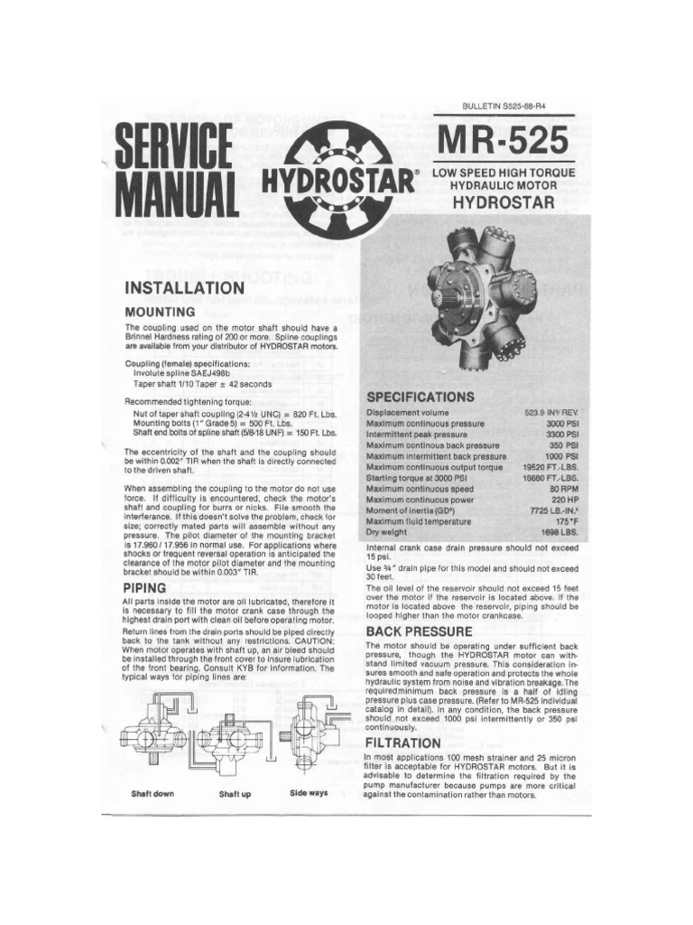 525 Service Manual | PDF