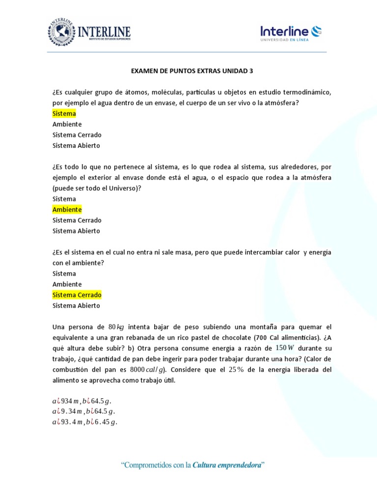 006 Examen Puntos Extras | PDF
