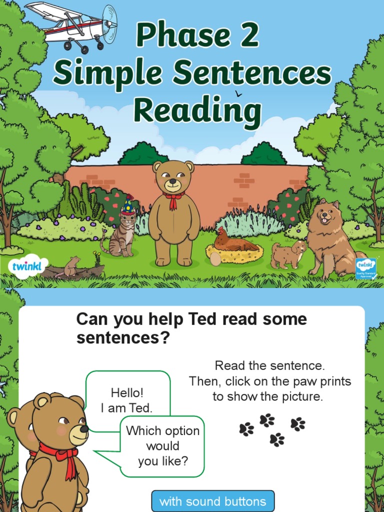 T e 2551297 Phase 2 Simple Sentences Reading Powerpoint Ver 6 | PDF ...