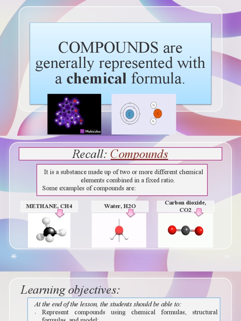 Understanding Chemical Formulas and Structures | PDF | Chemical ...