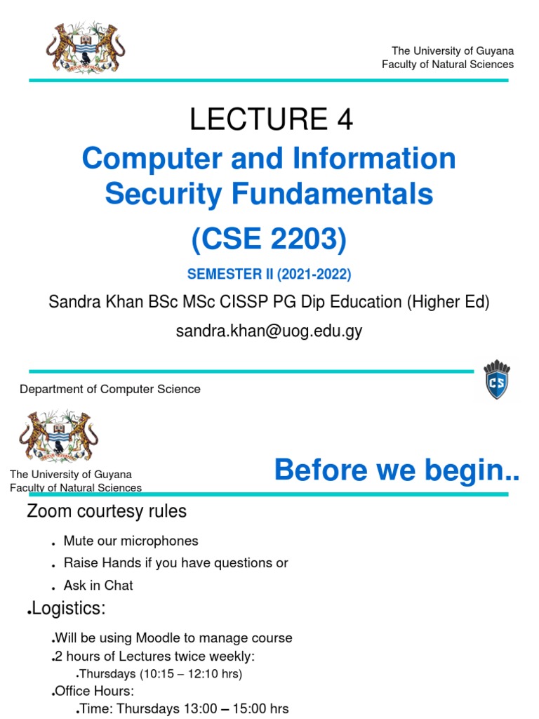 CSE2203 - Lecture 4 - Modern Cryptography and Cryptographic Mechanisms | PDF | Cryptography ...