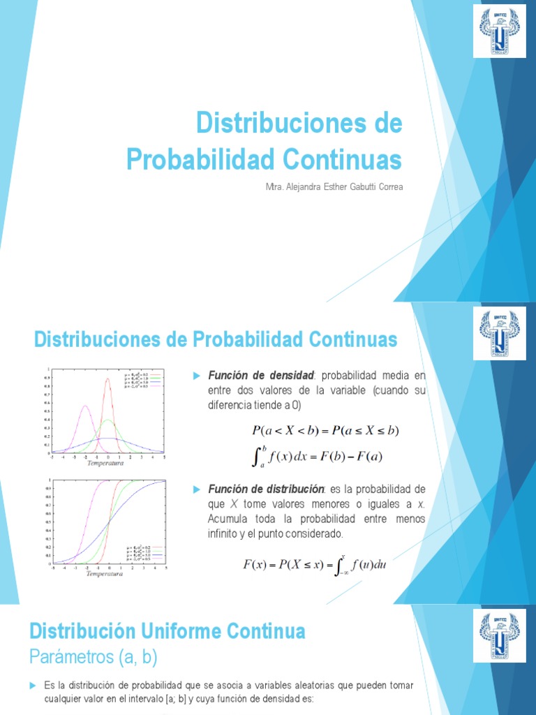 Distribuciones de Probabilidad Continuas | PDF | Distribución normal ...