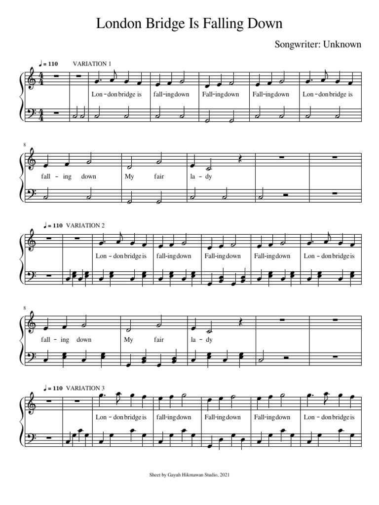 London Bridge Sheet Music PDF | PDF