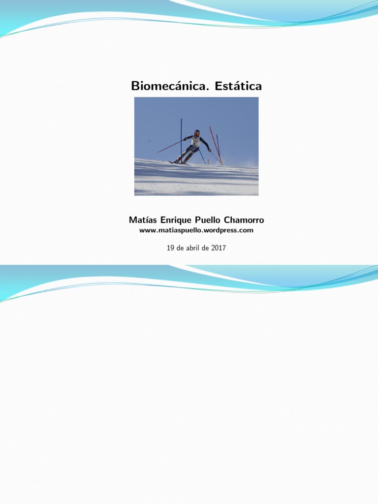 Biomecanica Estatica | PDF | Fuerza | Centro de masa
