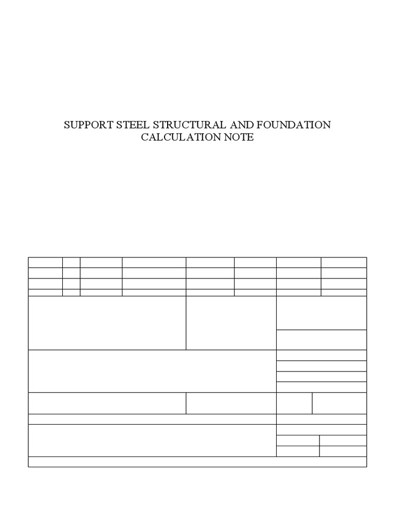 Piping Support and Foundation-Note de Calcul Rev02 | PDF | Strength Of ...