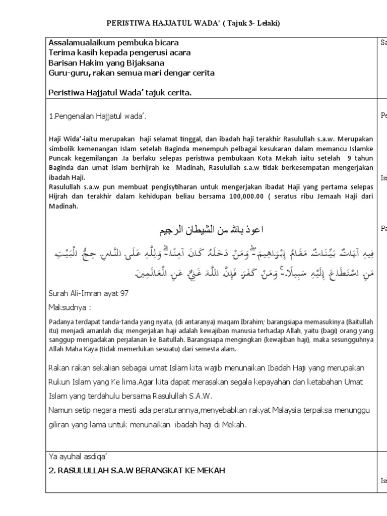 Peristiwa Haji Wada 2 | PDF
