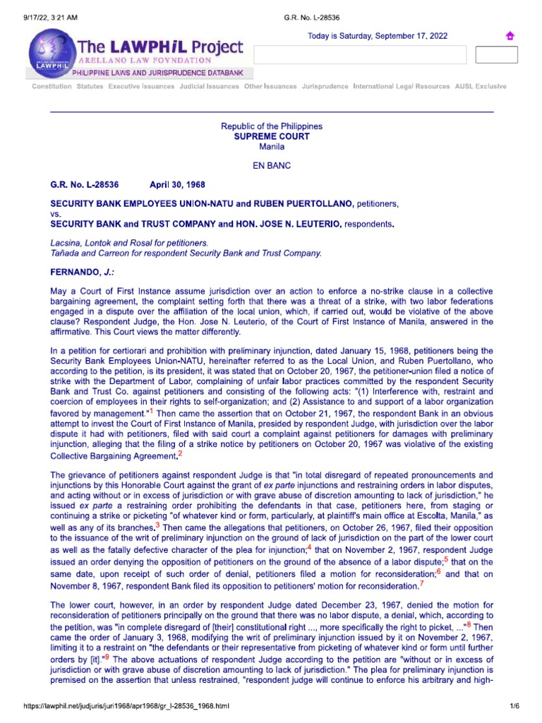 Security Bank and Trust Co Vs RTC of Manila | PDF