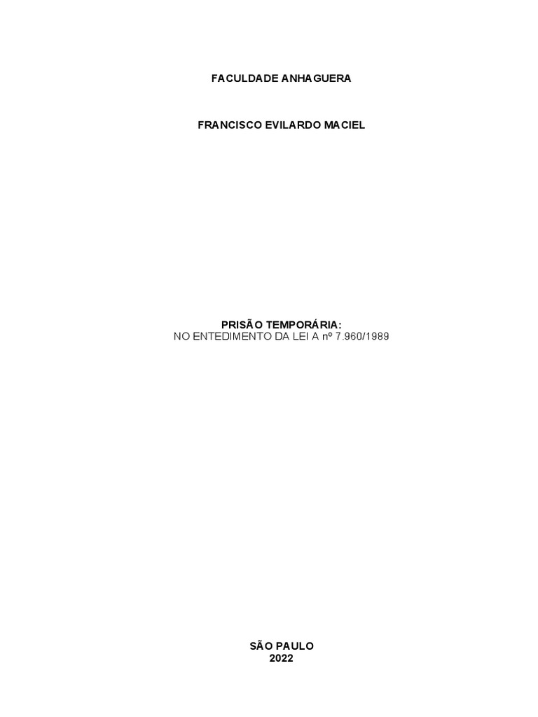 Modelo TCC 1 2 | PDF | Constituição | Procedimento criminal