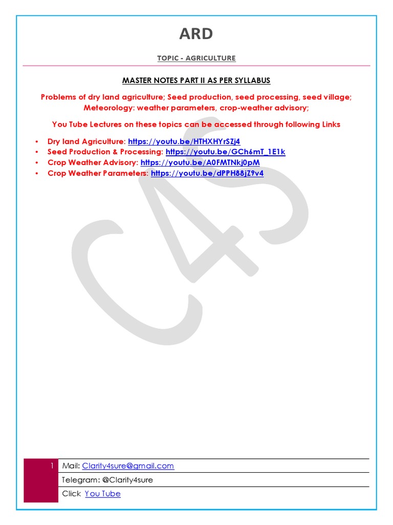 Nabard Master Notes P-II - C4S | PDF | Cloud | Pollination